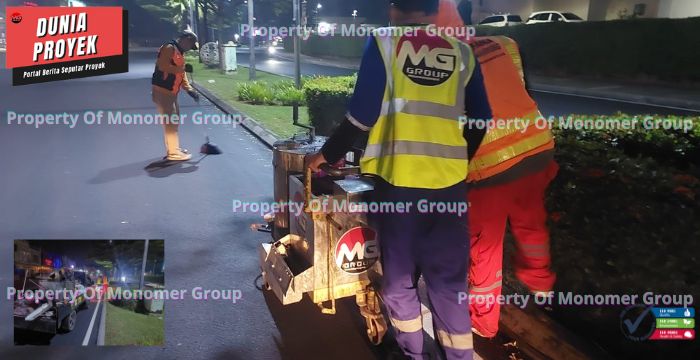 Pengecatan Marka Thermoplastic Jalan Raya